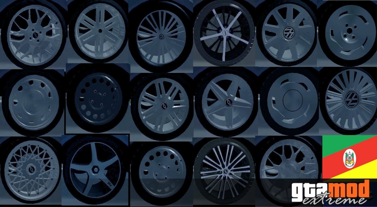 Pack de Rodas Para GTA San Andreas